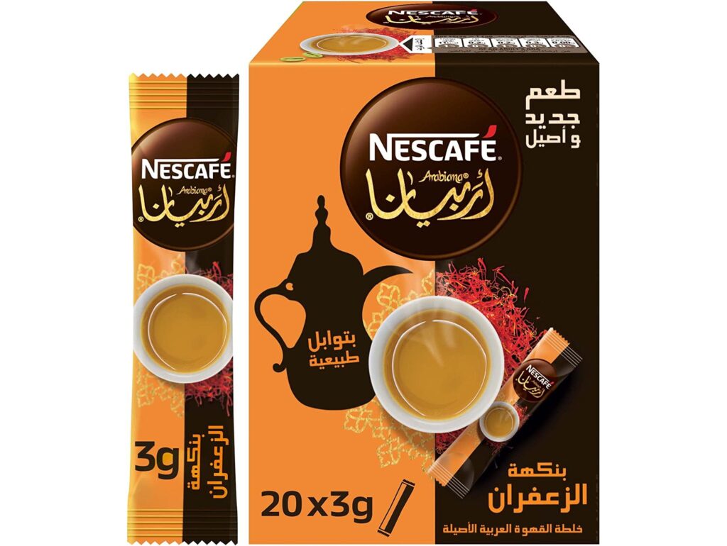 Nescafe Arabiana Saffron Arabic Instant Coffee Sachet 3g x 20 – AL ...
